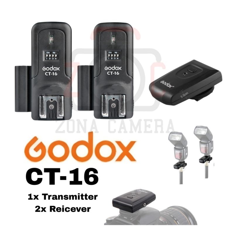 Jual Godox CT16 Wireless Trigger Flash Speedlite Lampu Studio ...
