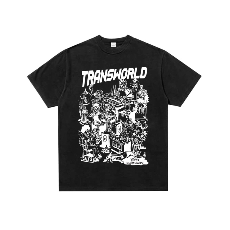 Jual Transworld Tshirt Kaos Tobay Black | Shopee Indonesia