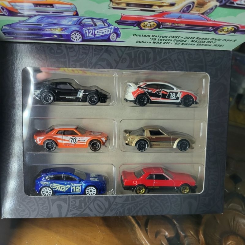 Jual 2022 HOTWHEELS JDM JAPANESE 6 CAR BOX SET | Shopee Indonesia