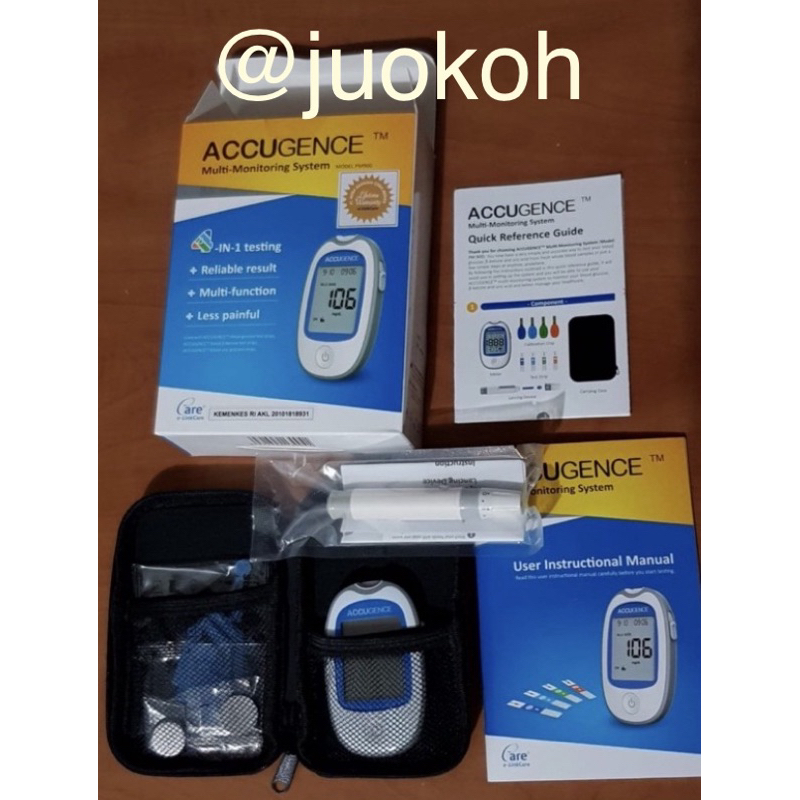 Jual Alat Cek Asam Urat Accugence Gula Accugence London Design | Shopee ...