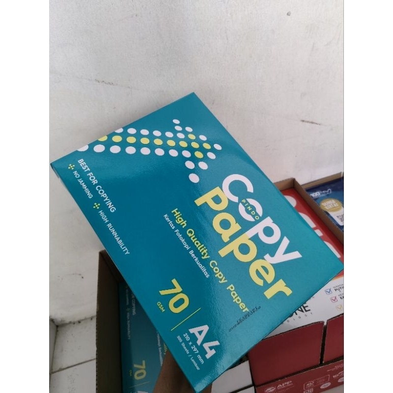 Jual KERTAS HVS COPY PAPER A4 70GSM 210X297MM 1KARTON BOX ISI 5RIM ...