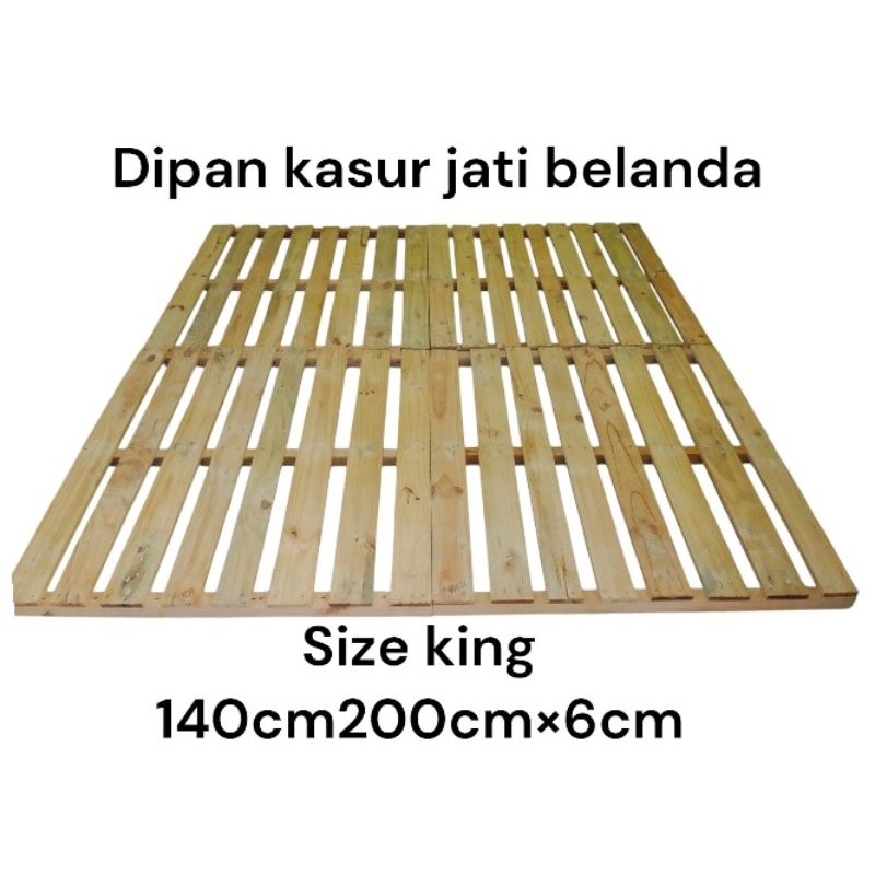 Jual Palet DIPAN kasur minimalis jati belanda size king(140cm×200cm×6cm ...