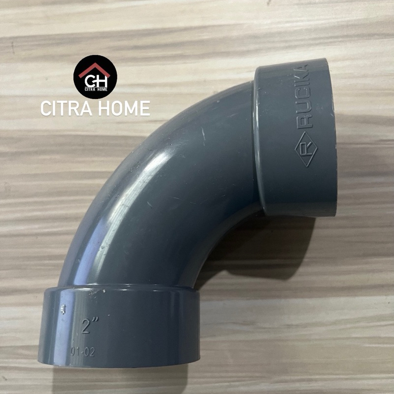 Jual Rucika Large Radius Elbow PVC (D-LL) 2” | Shopee Indonesia