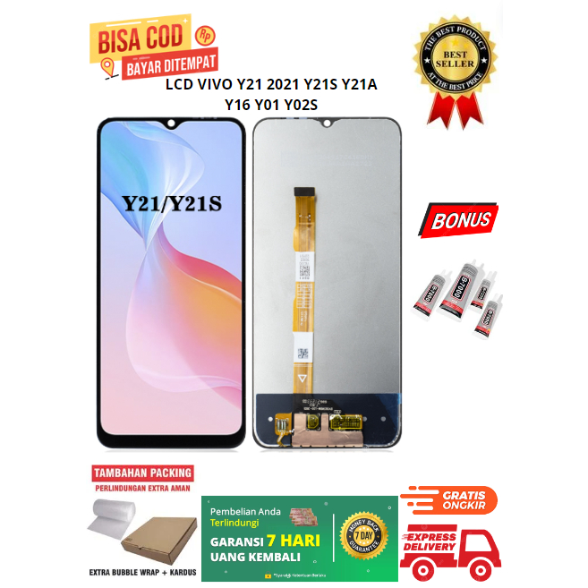 Jual LCD TOUCHSCREEN VIVO Y21 2021 / Y21S / Y21T / Y21A / Y21E / Y21G ...