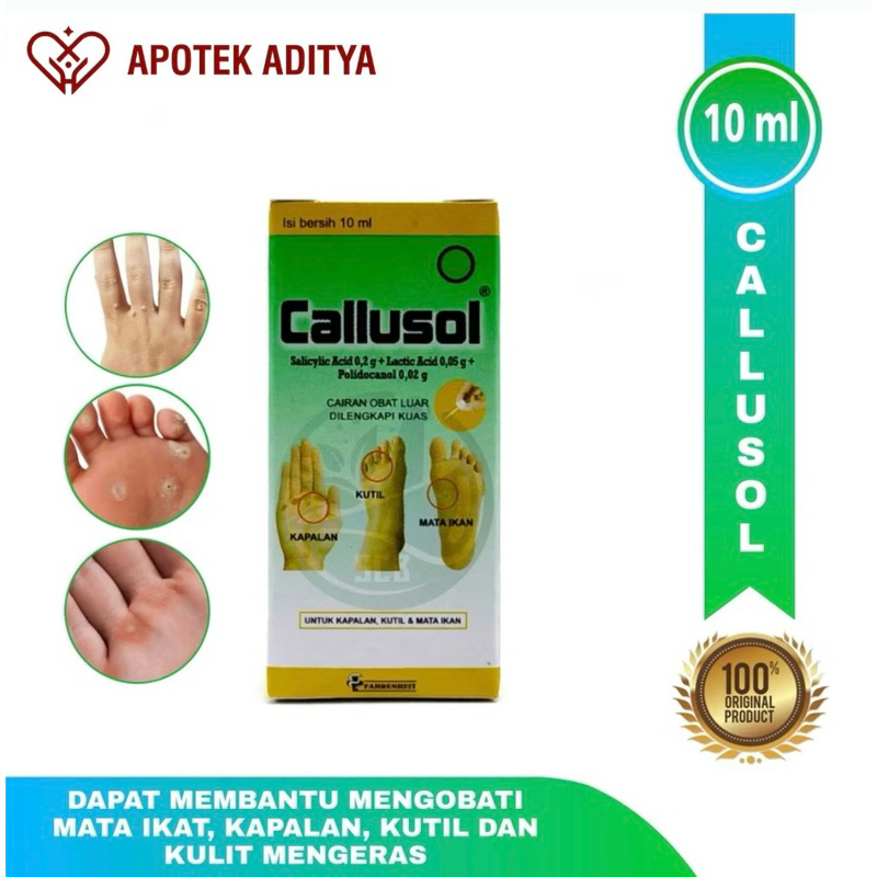 Jual Callusol 10ml obat kutil | Shopee Indonesia