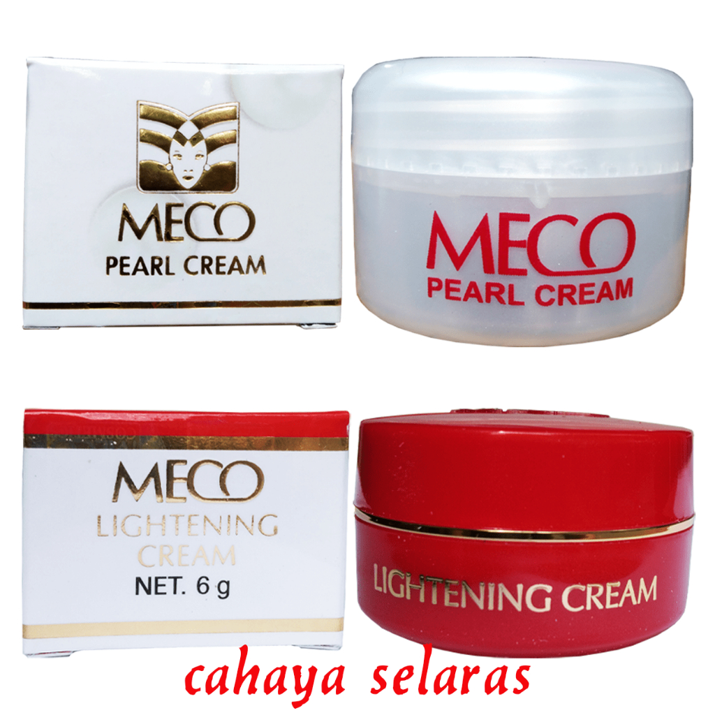 Jual MECO CREAM PERAWATAN WAJAH PEARL CREAM DAN LIGHTENING CREAM | Shopee Indonesia