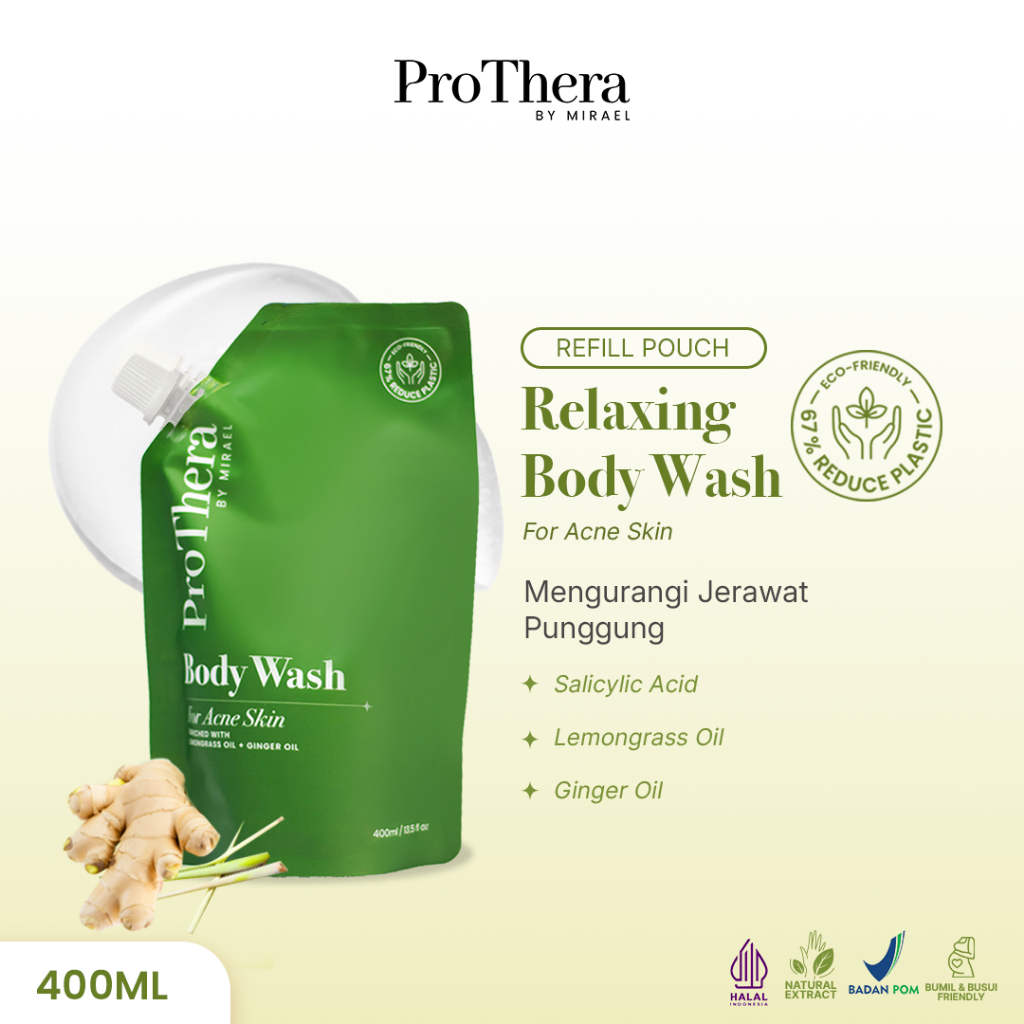 Jual ProThera by Mirael Relaxing Body Wash Refill Pouch | Shopee Indonesia