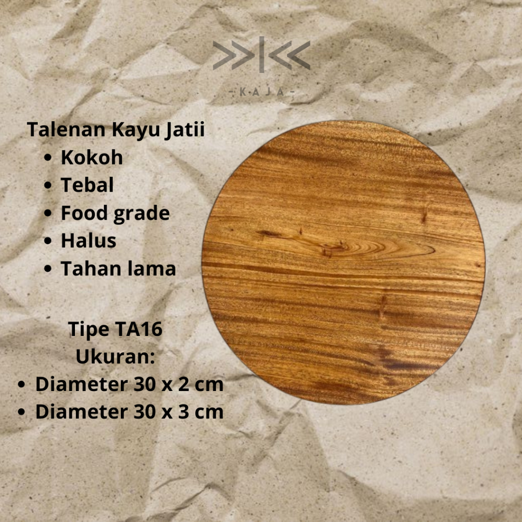 Jual Talenan Kayu Jati Premium TA16 – Food Grade, Kokoh, Multifungsi ...