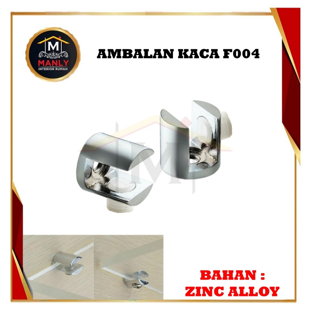 Jual Ambalan Kaca Jepit F004 Penjepit Penyangga Tatakan Kaca Skrup ...