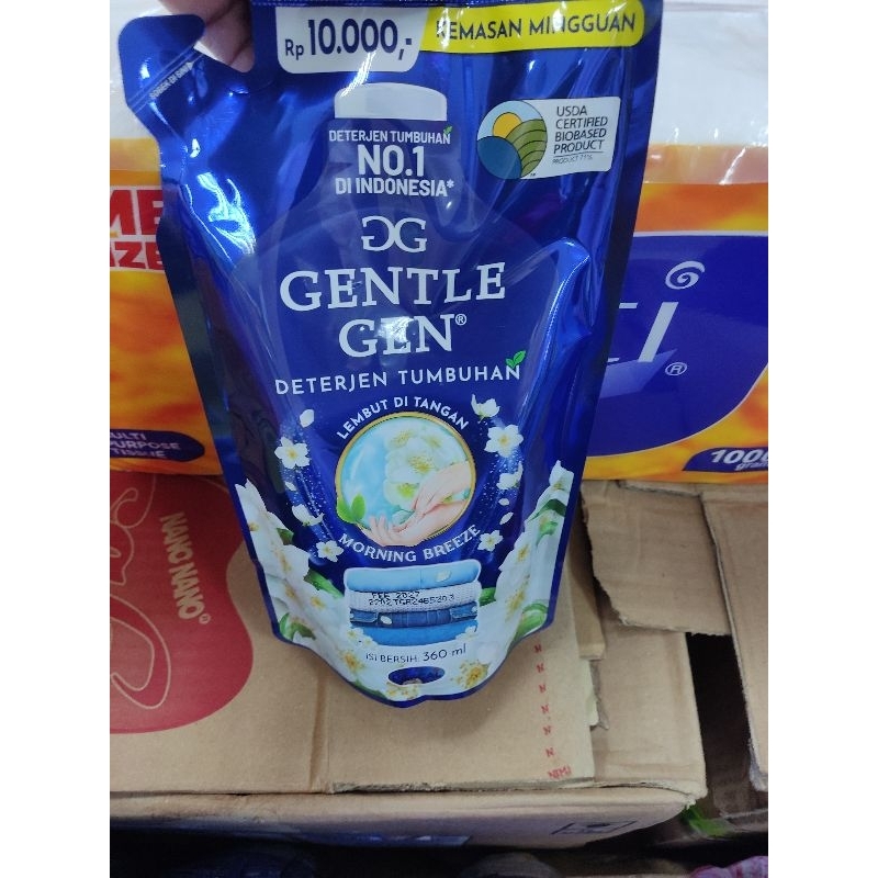 Jual gentle gen detergent pouch 360 ml | Shopee Indonesia