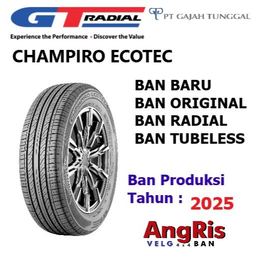 Jual Ban GT Radial Champiro Ecotec 175 65 R14 Ban Baru Radial Tubeless Mobil Brio Agya Sigra ...