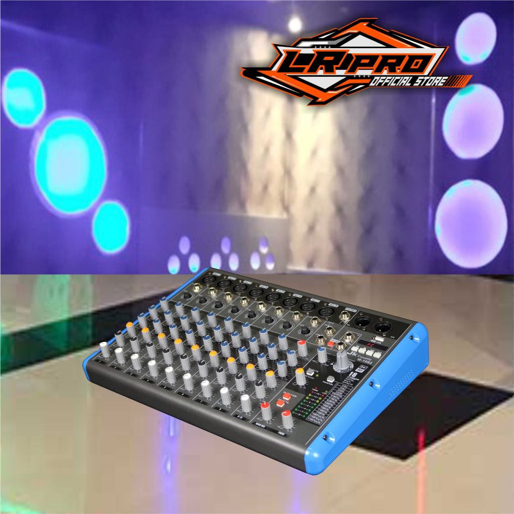 Jual Mixer Audio Jk Coustic M 1082 B ( 10 Chanel ) | Shopee Indonesia