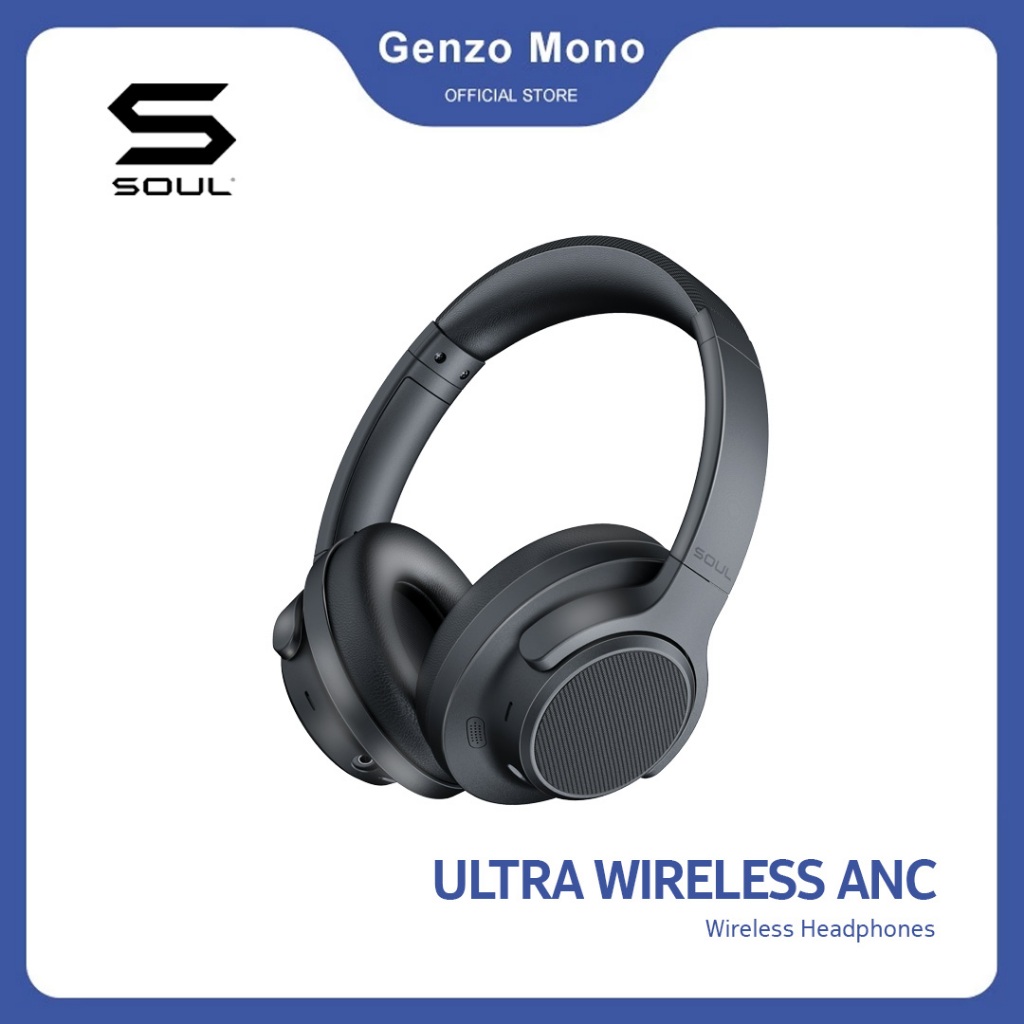 Jual Soul Ultra Wireless ANC Hybrid Over-Ear Headphones | Shopee Indonesia