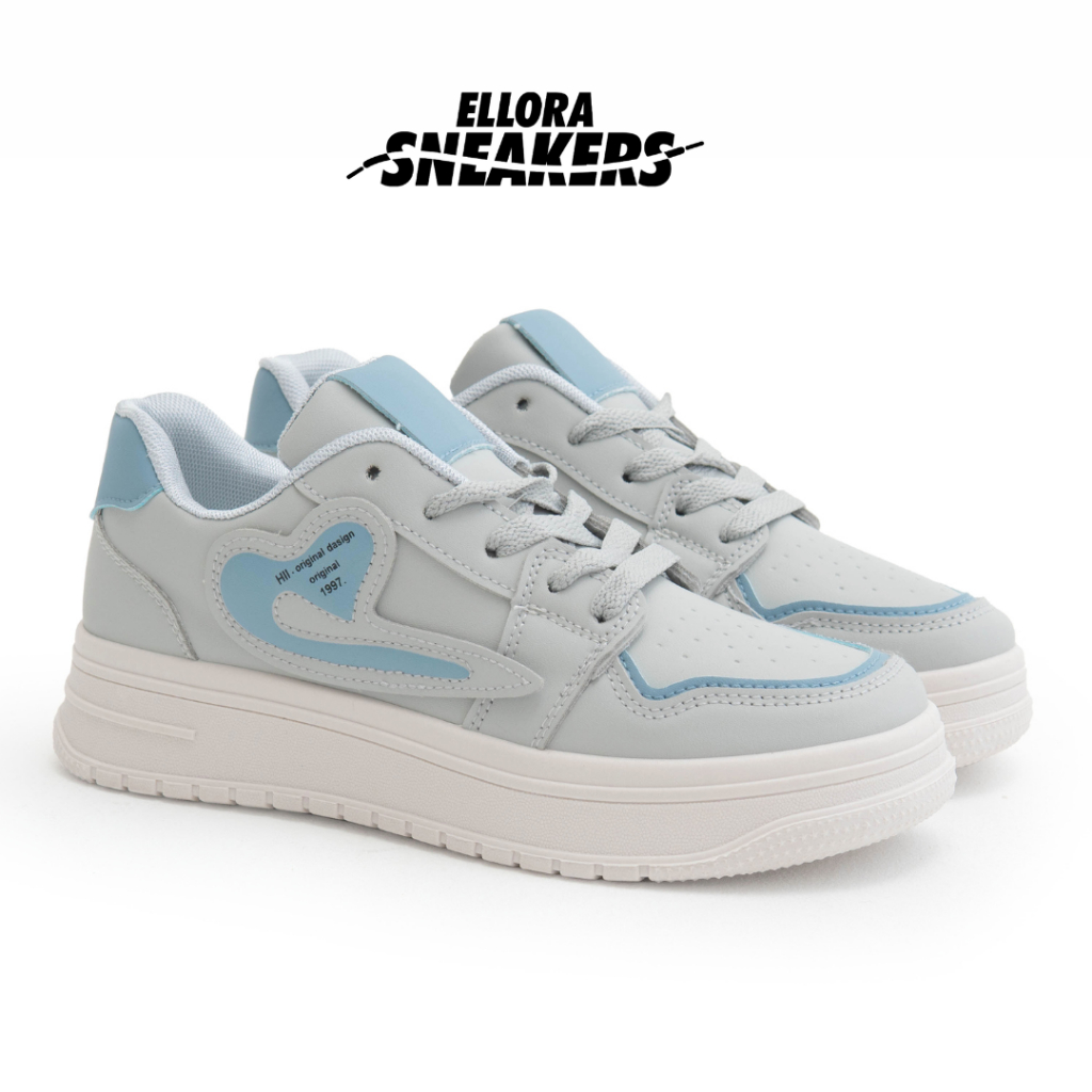 Jual ELLORA Sneakers Wanita (36-40) Casual Woman Shoes Kekinian Fashion ...