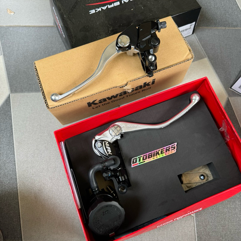 Jual PAKET Master rem Nissin Samurai RADIAL ATAS 16 mm SET Handel Kopling Kawasaki Z900 HITAM ...