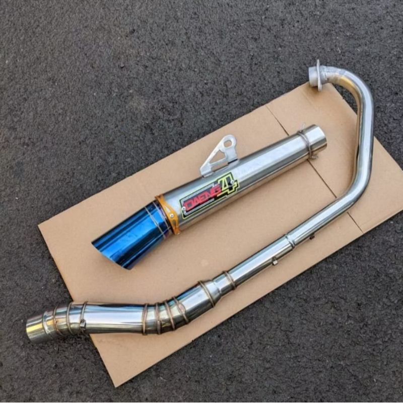 Jual Open spec Daengsai4 Exhaust pipe 51mm Raider 150 carb, fi Tmx 125/ ...