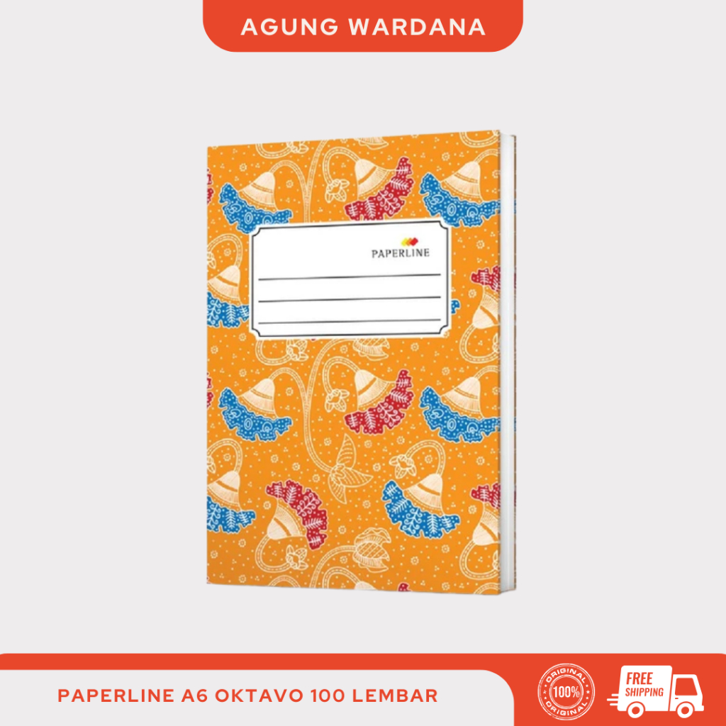 Jual PAPERLINE HARD COVER A6 OKTAVO 100 LEMBAR | Shopee Indonesia