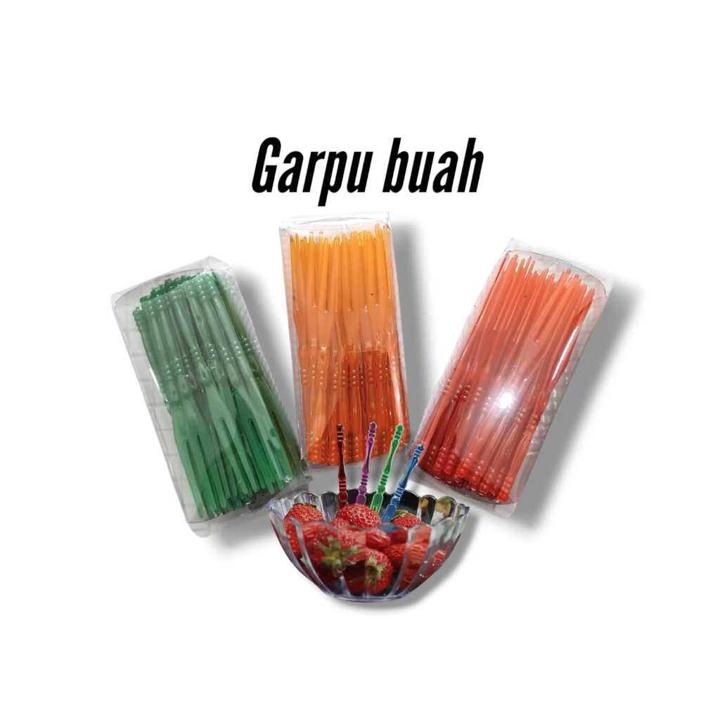 Jual Garpu Buah / Garpu Kue Ulang Tahun / Garpu Warna Kecil Warna ...