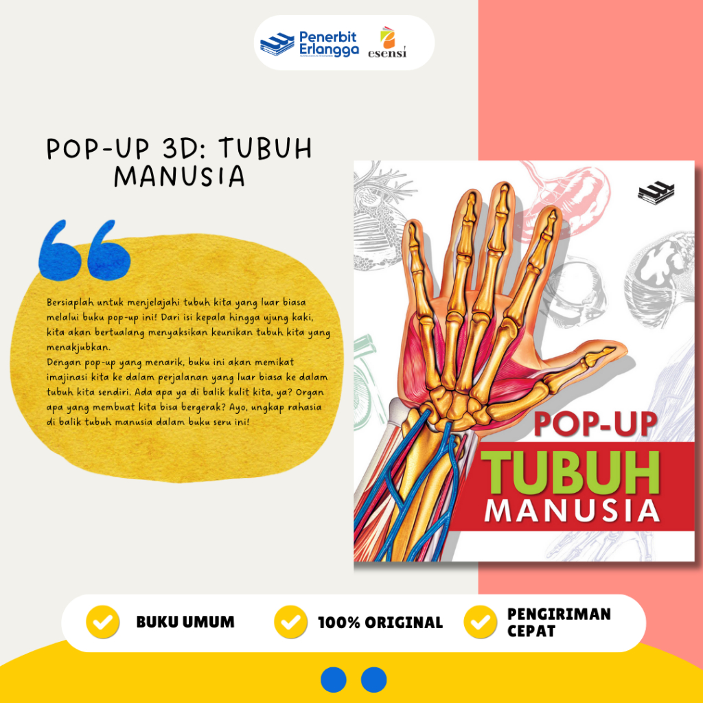 Jual Buku Referensi Pop-Up 3D: Tubuh Manusia | Shopee Indonesia