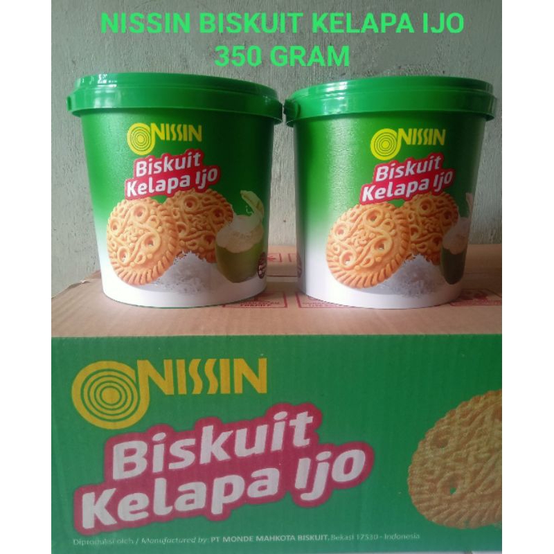 Jual Nissin Biskuit Kelapa Ijo 350 Gram | Shopee Indonesia
