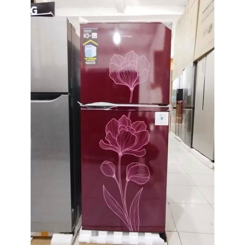 Jual Kulkas 2 pintu Polytron PRB-200 Lemari es bebas bunga es ...