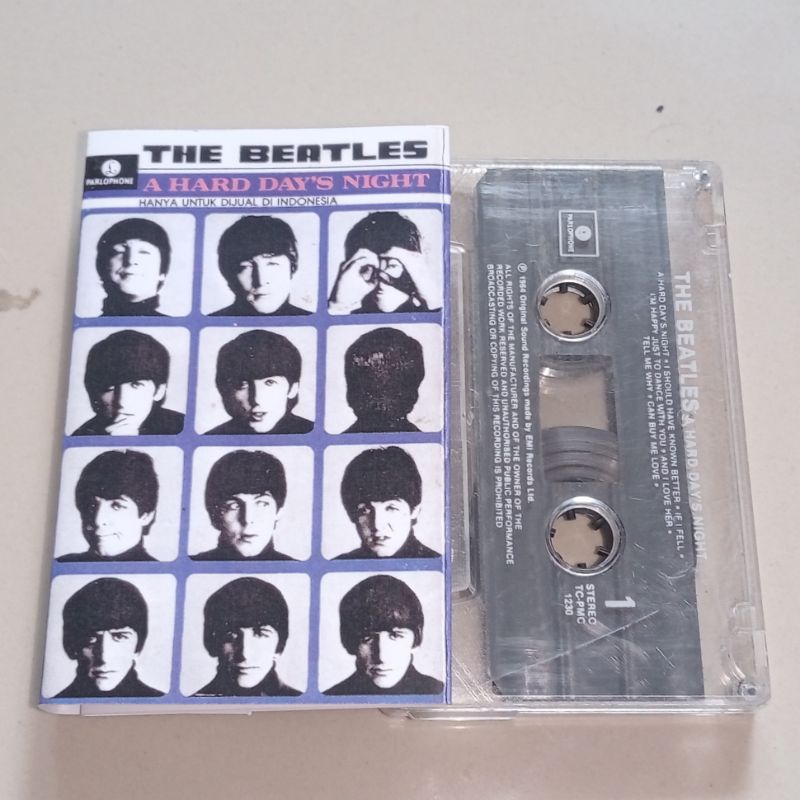 Jual Kaset The Beatles - A Hard Days Night (COVER REPRO ISI ORI) | Shopee Indonesia
