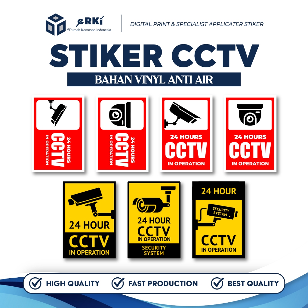 Jual Stiker CCTV / Sign / Vinyl / Stiker Poster | Shopee Indonesia