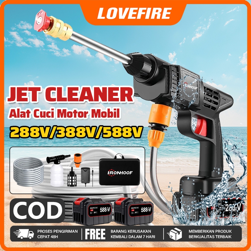 Jual IRONHOOF 288V/588V Alat Cuci Motor Mobil Jet Cleaner Mesin Cuci Mobil Ac Mobil Screen ...