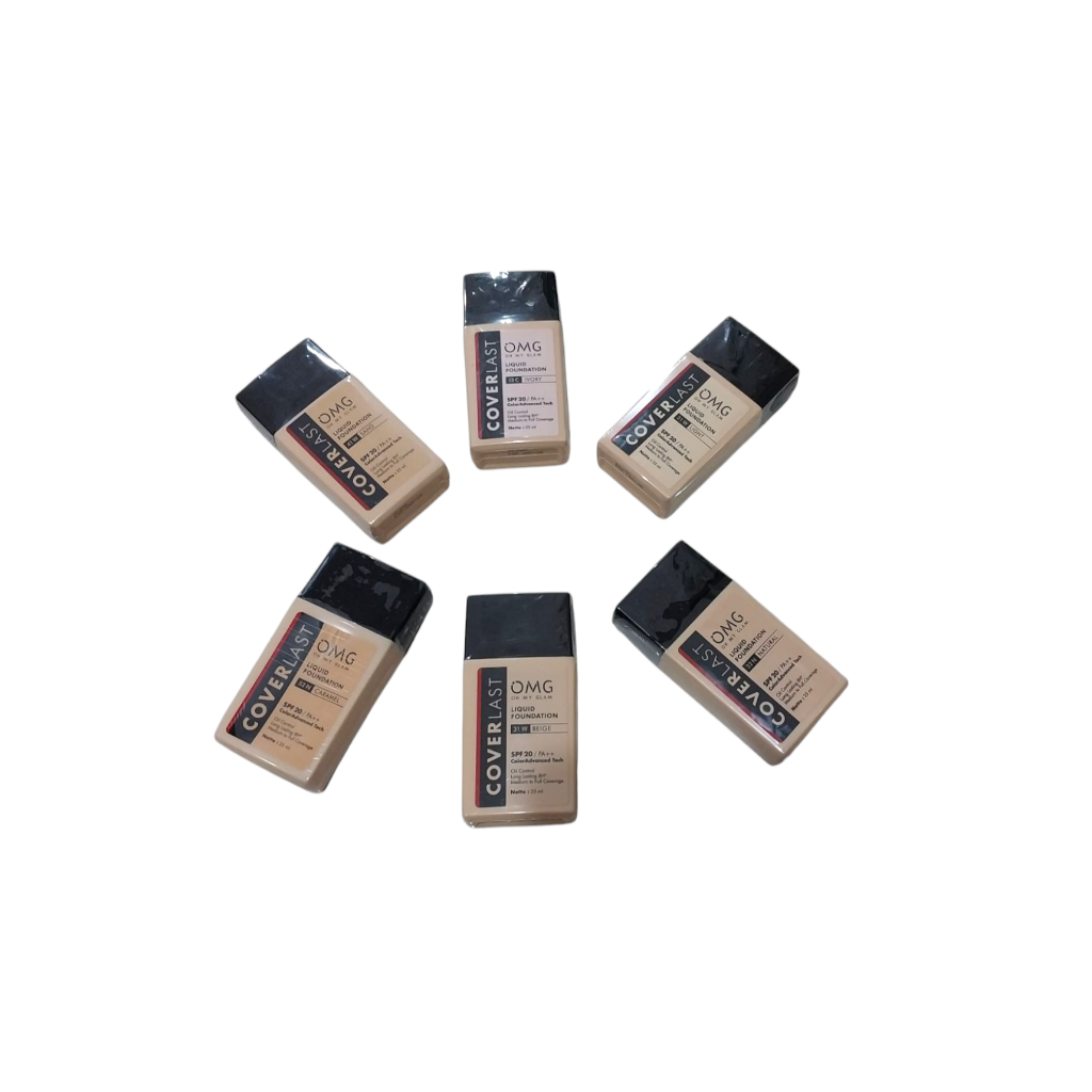 Jual OMG Oh My Glam Coverlast Liquid Foundation Shade 32N NATURAL 25ml ...