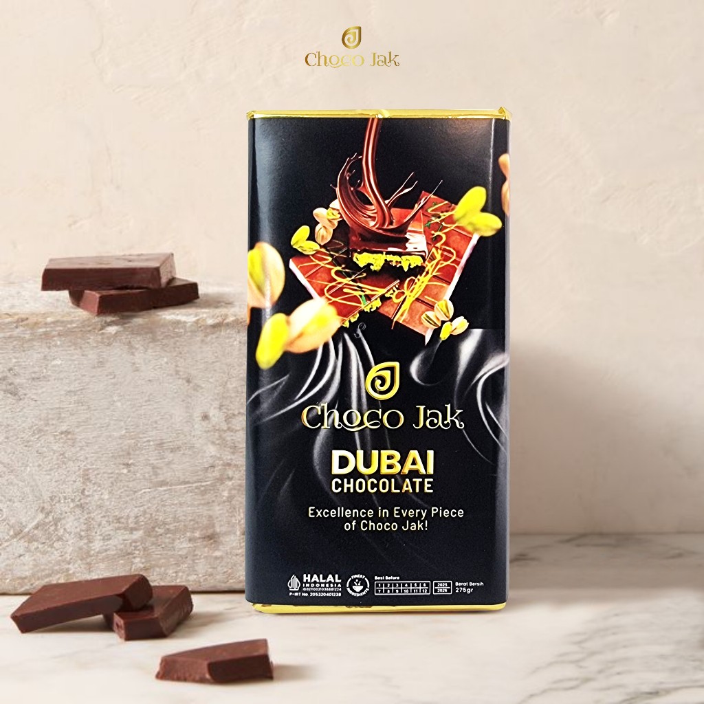Jual YUMMY! Coklat Dubai Viral Choco Jak JUMBO [275gr] Coklat Viral ...