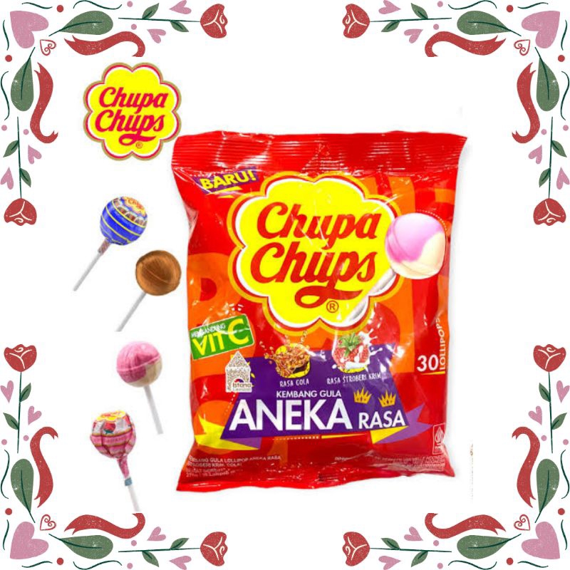 Jual Baru!! Chupa Chups Lolipop Permen Rasa Cola dan Strawberry Cream 1 ...