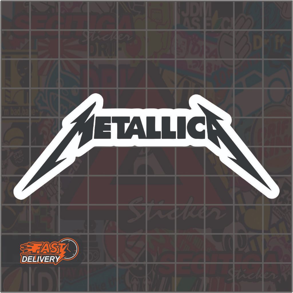 Jual Sticker Band Metalica Ukuran 10x4 Cm | Shopee Indonesia