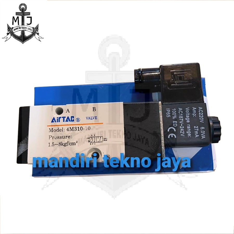 Jual Solenoid Valve 4m310 08 | 4m310 10 Airtac 220v ac/ 24v dc/ 110v ac - 4M31010BODYONLY ...