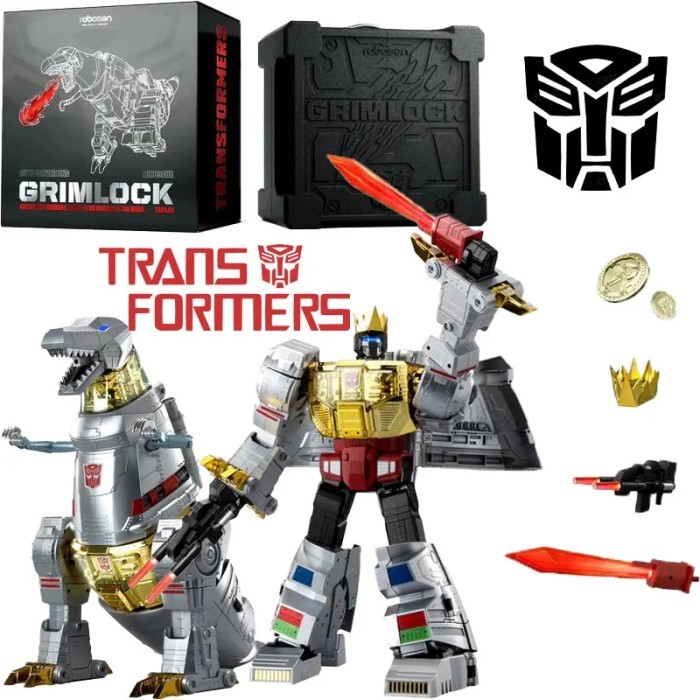 Jual Transformers GRIMLOCK G1 By Robosen Licensed Hasbro Auto Transform - READY | Shopee Indonesia