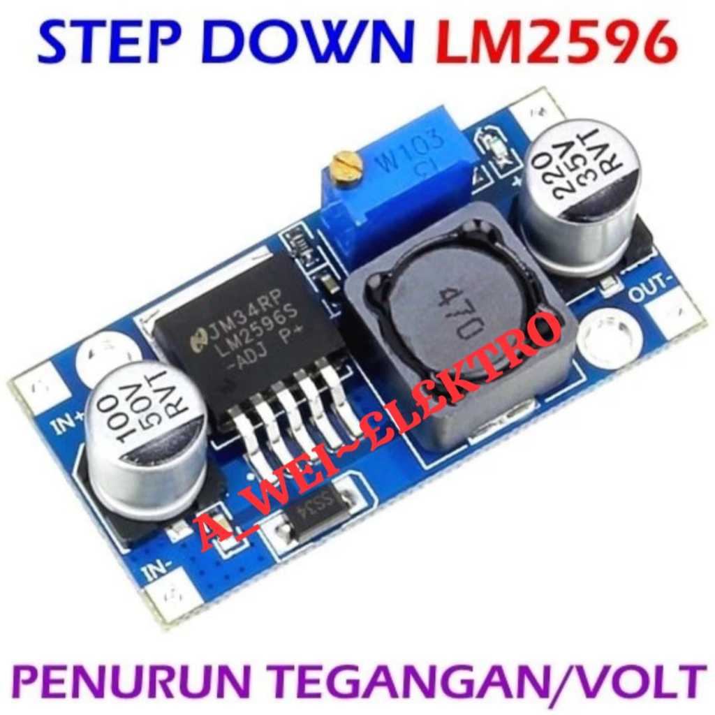 Jual LM2596 ADJUSTABLE 3A DC TO DC STEP DOWN MODULE PENURUNAN TEGANGAN DC BUCK LM 2596 | Shopee ...