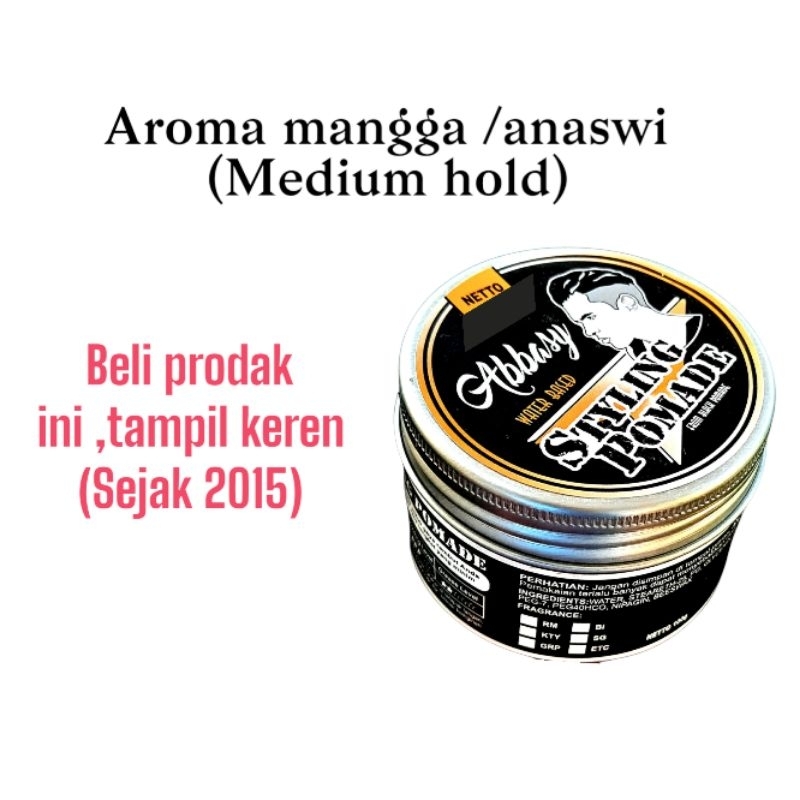 Jual POMADE WATER BASED 130gr aroma bubbgum,tyleswif,vanill coco ...