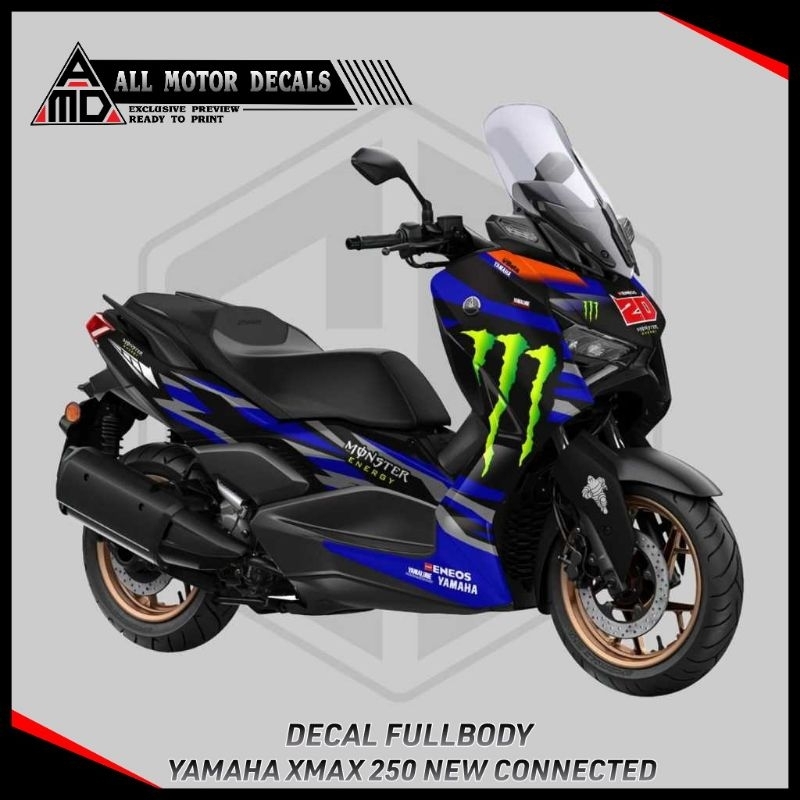 Jual DECAL FULLBODY YAMAHA XMAX 250 NEW CONNECTED TAHUN 2023, 2024 ...