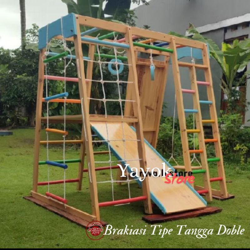 Jual Brakiasi playground tangga doble jumbo 150 cm x 150 cm | Shopee ...