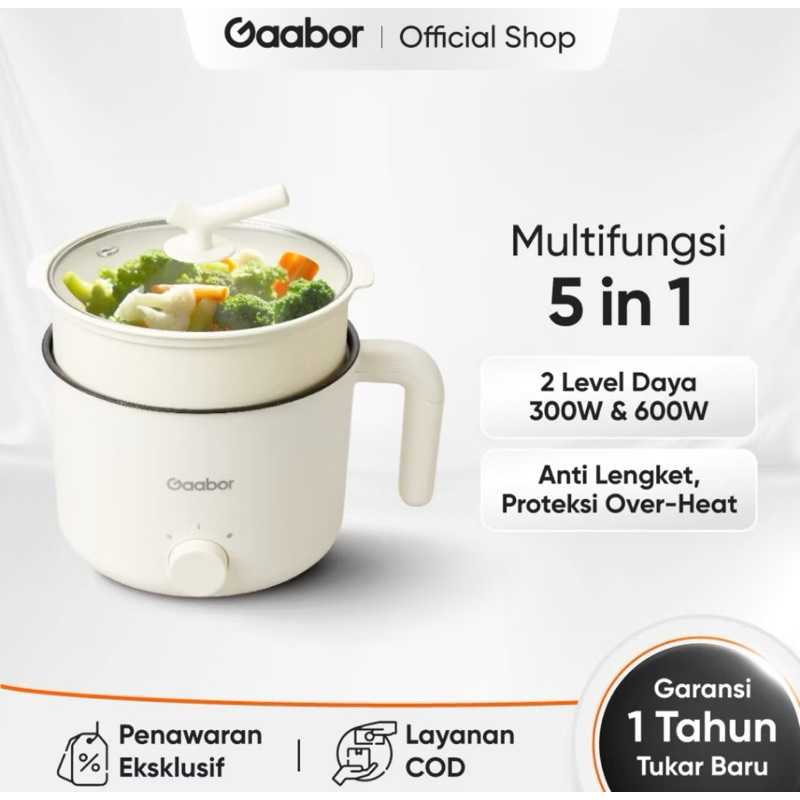 Jual Gaabor Panci Listrik Serbaguna Electric Cooker Anti Lengket ...
