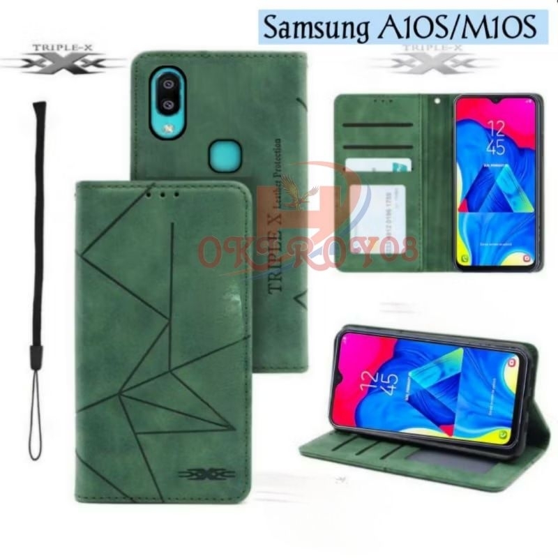 Jual Flip Magnet Casing Samsung A10s / Samsung M10s - Casing Flip Cover ...