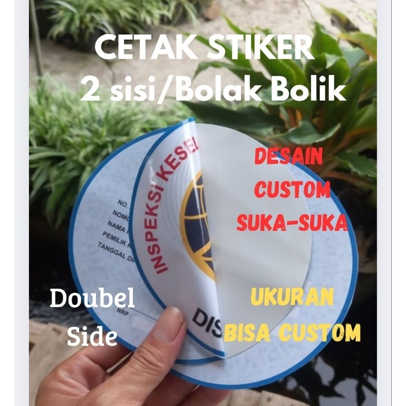 Jual CETAK STIKER 2 SISI/BOLAK BALIK CUSTOM | Shopee Indonesia