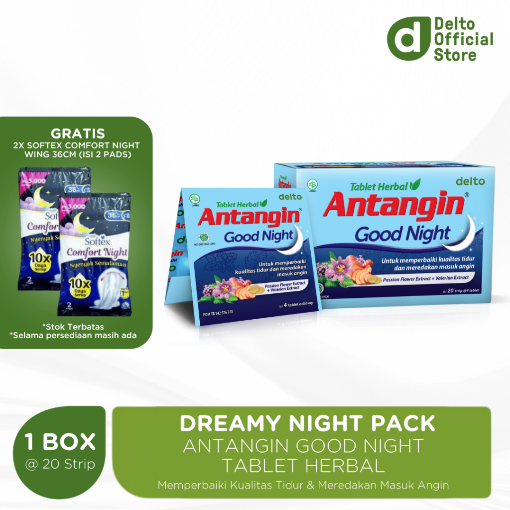 Jual [Dreamy Night Pack] Antangin Good Night Tablet Herbal Box FREE 2X ...