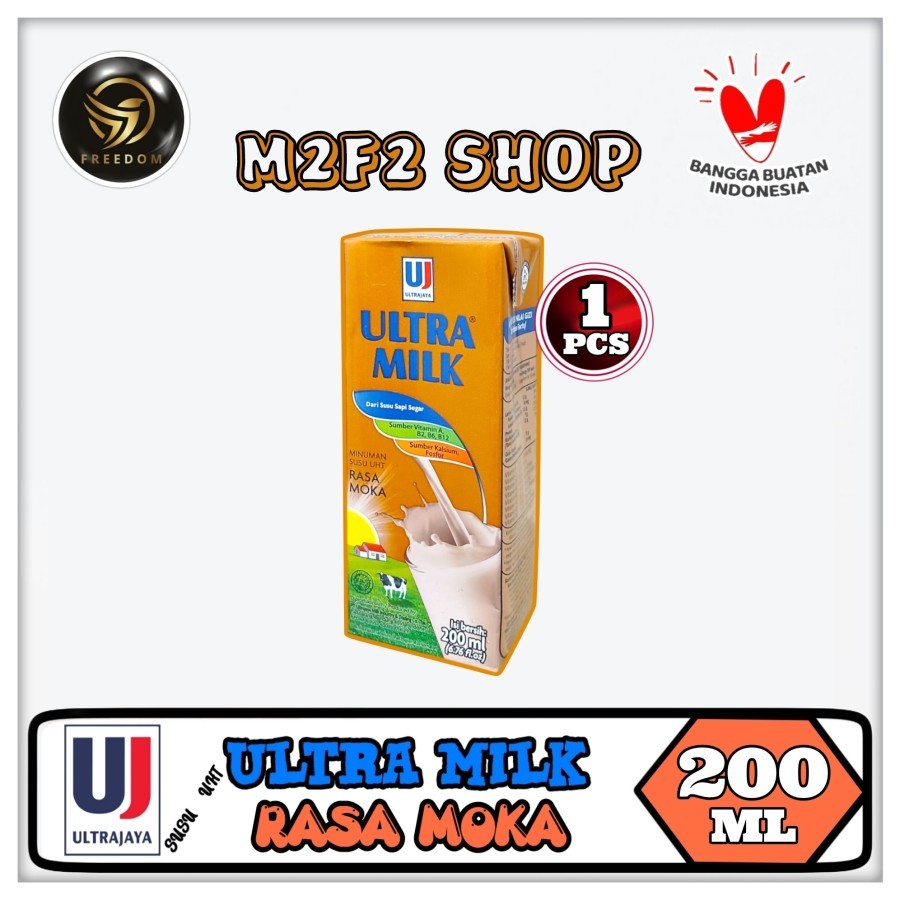 Jual Susu Ultra Milk Rasa Moka Kotak UHT | Mocca - 200 ml (Kemasan ...