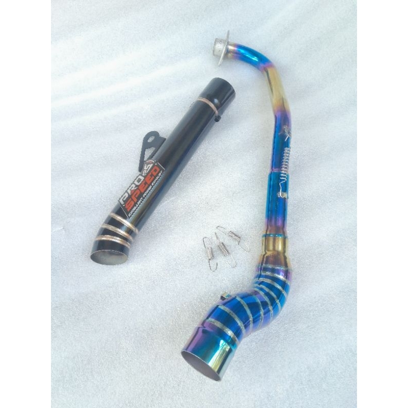 Jual Prospeed Pipe canister conical open specs exhaust pipe for Wave ...