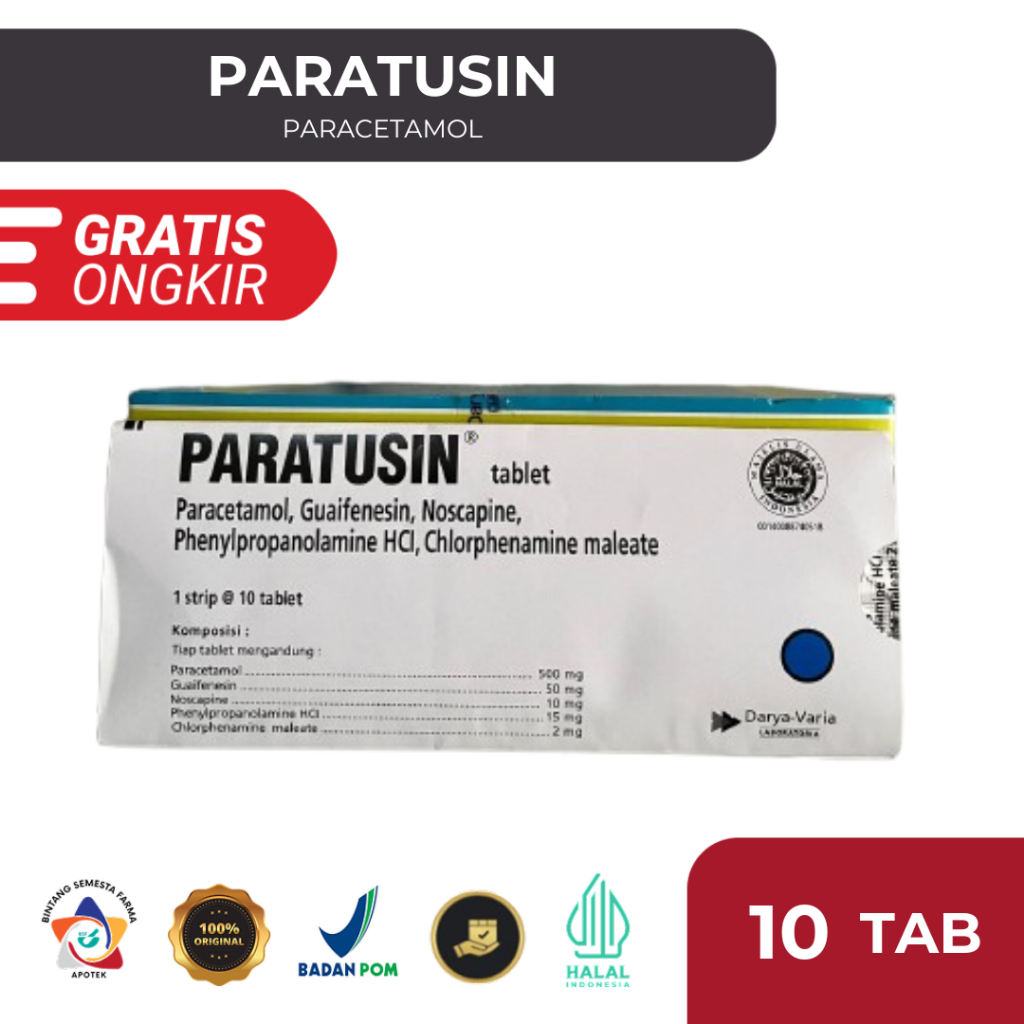 Jual Paratusin 10 Tab / Obat Batuk / Pilek / Demam | Shopee Indonesia
