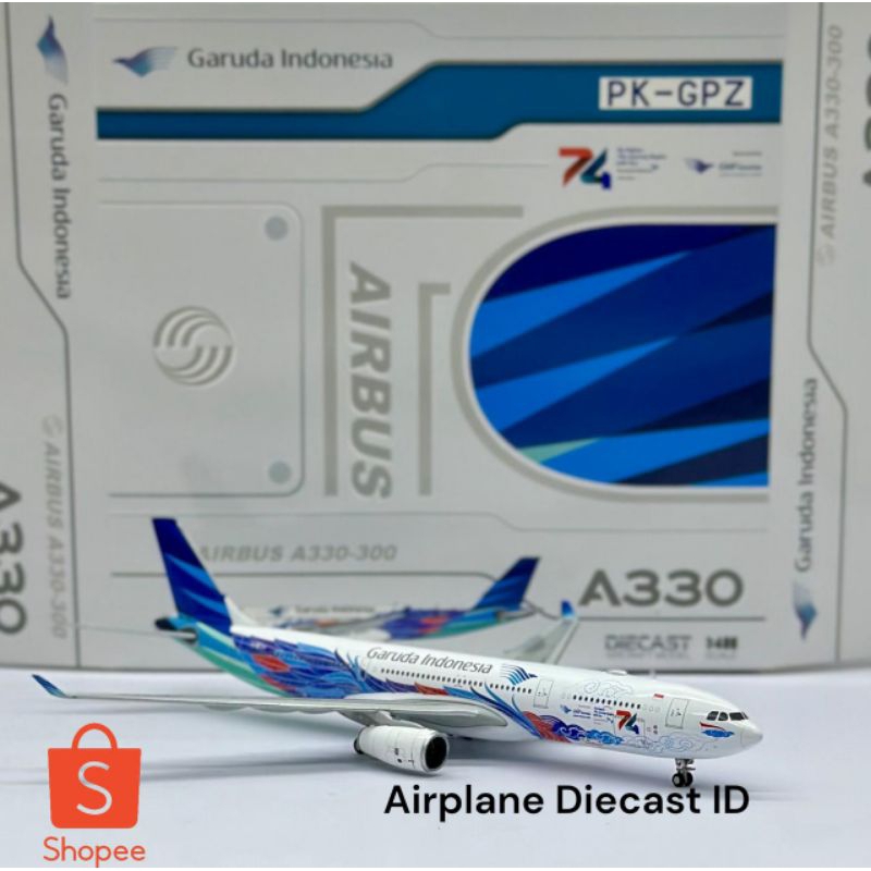 Jual JC Wings 1/400 Garuda Indonesia Airbus A330-300 PK-GPZ 1:400 Scale | Shopee Indonesia