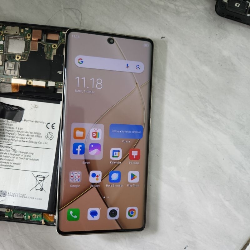 Jual LCD TOUCHCSREEN FULLSET + FRAME For INFINIX NOTE 40S X6850B MINUS ...