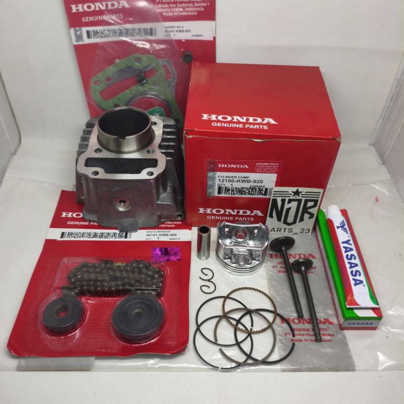 Jual BLOK SEHER ASSY KWB 5ITEM RANTE KETENG KLEP SET HONDA BLADE 110 REVO ABSOLUTE ORIGINAL ...