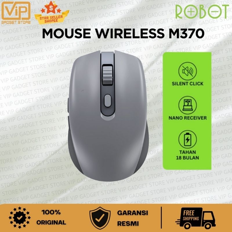 Jual MOUSE WIRELESS ROBOT M370 | Shopee Indonesia