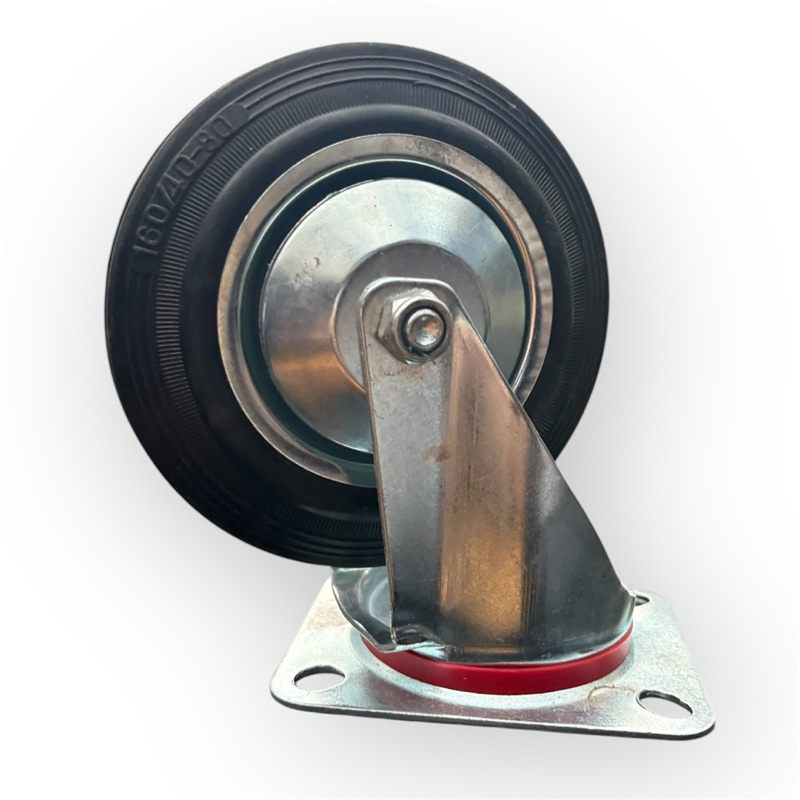 Jual 6”HH Roda karet hitam hidup putar 6"inchi roda putar hidup 6"inci ...